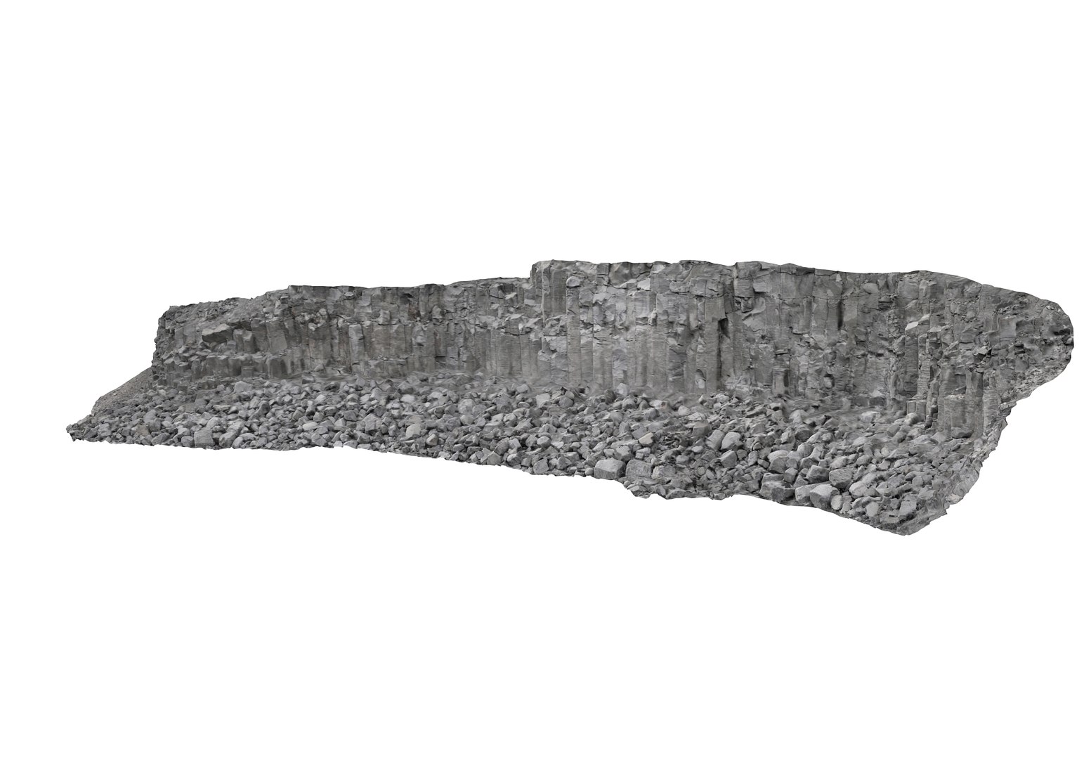 Iceland Basalt Cliff 3D Model - TurboSquid 1607661