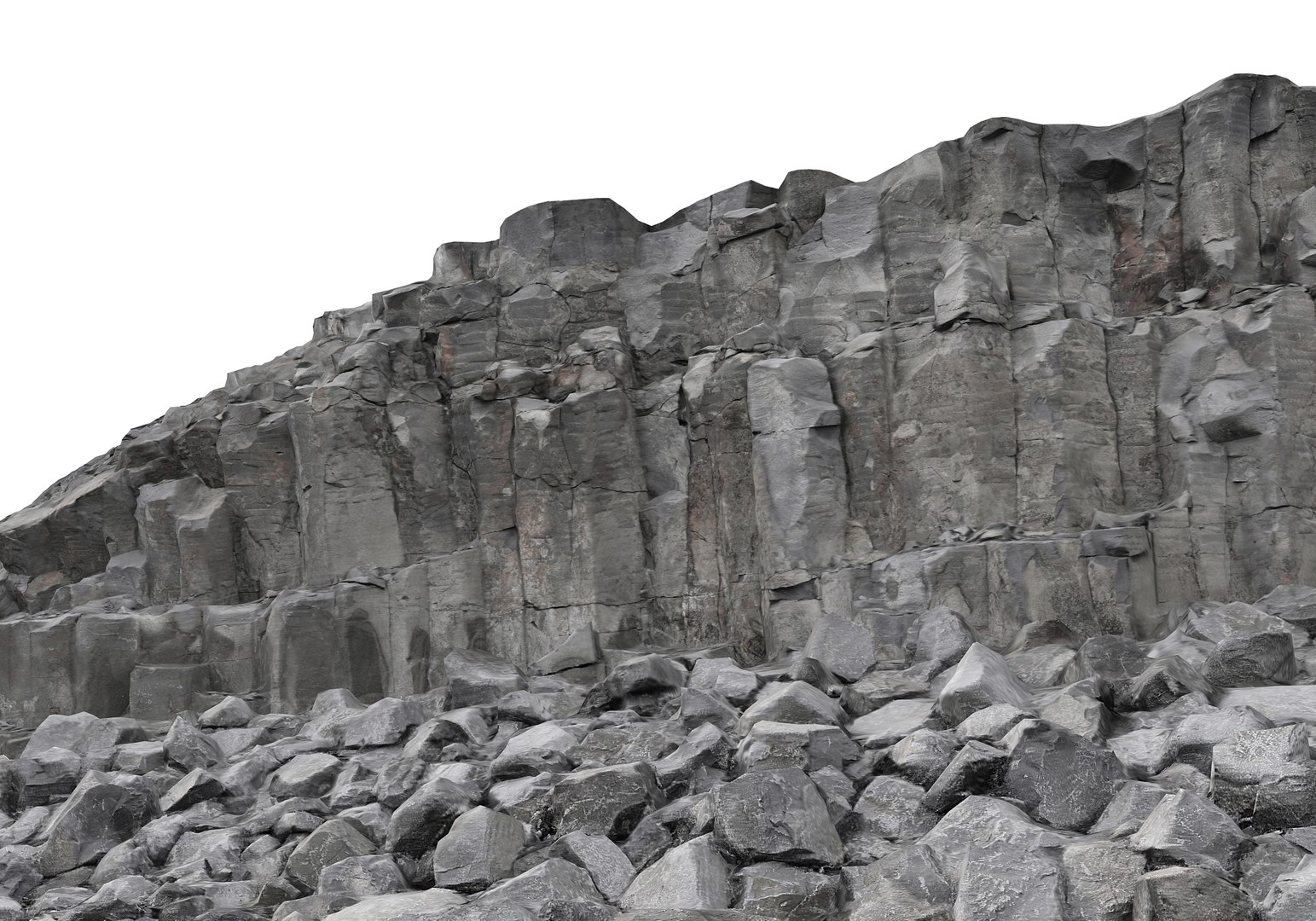 Iceland Basalt Cliff 3D Model - TurboSquid 1607661