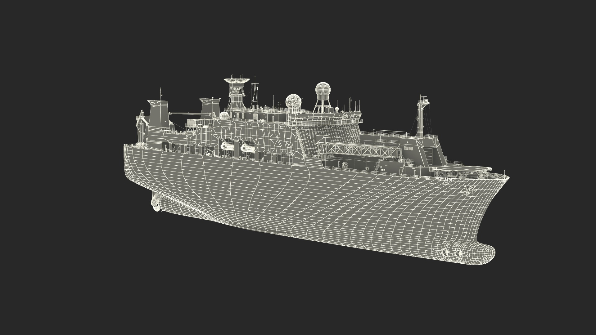 Sea Launch Commander Vessel Rigged Model - TurboSquid 2382808