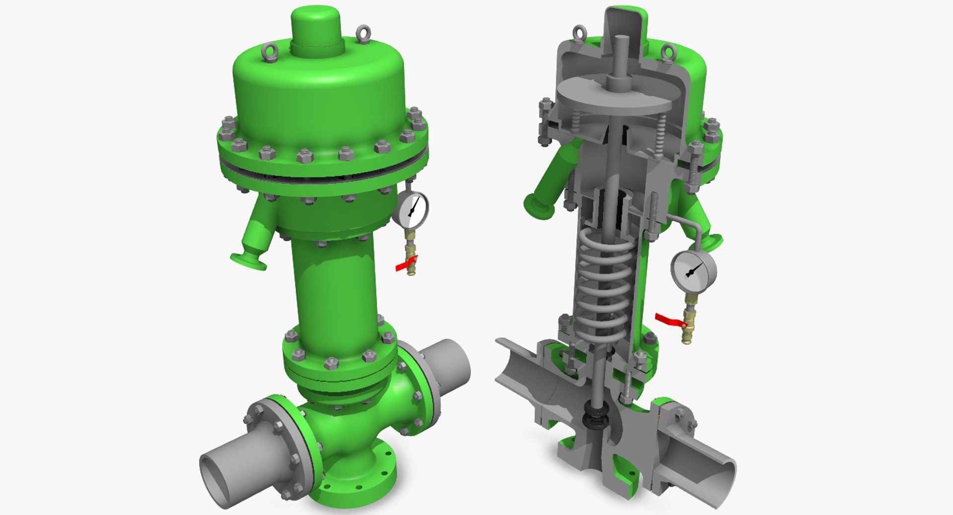 3d Control Valve 2 Model