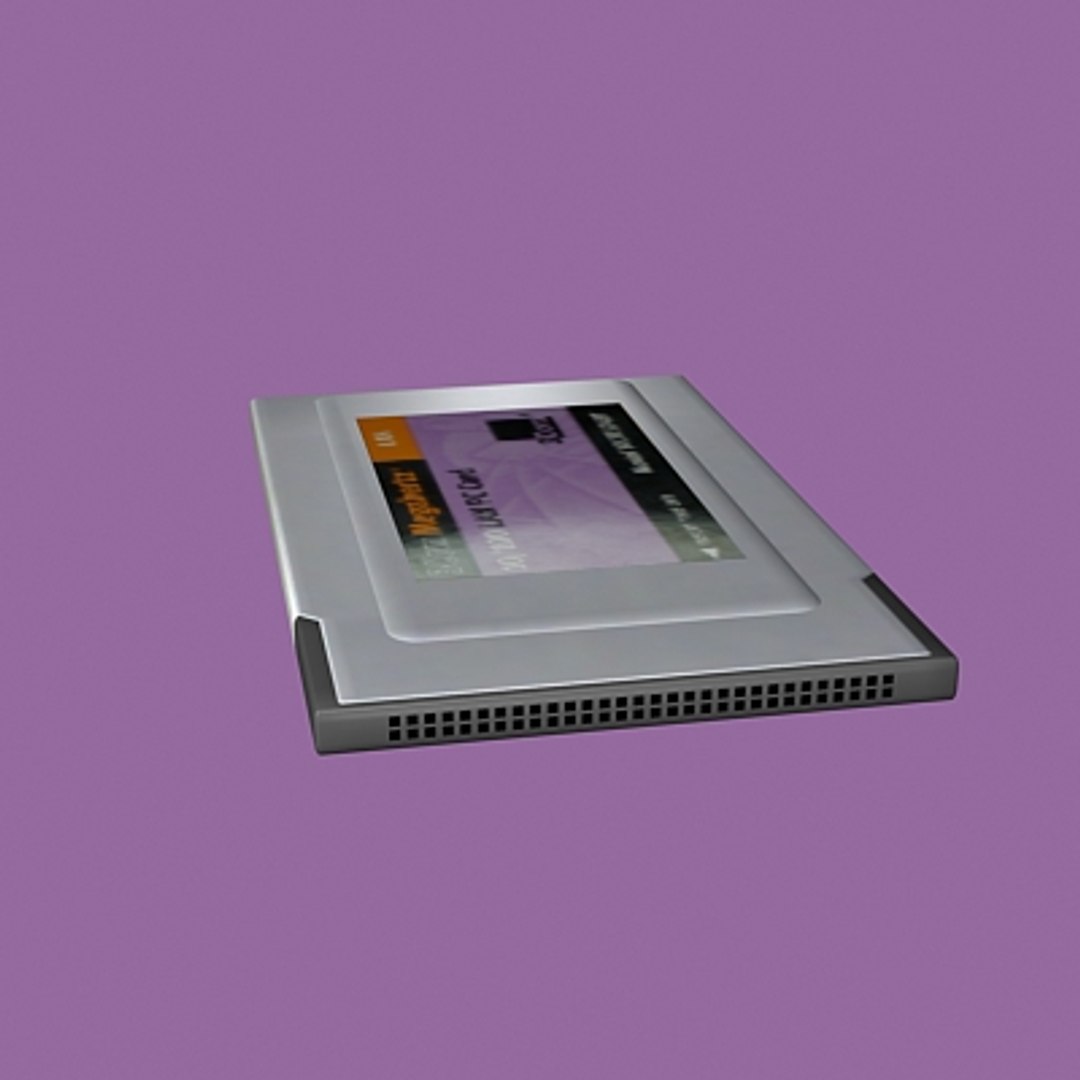 Card Laptop 3d Model