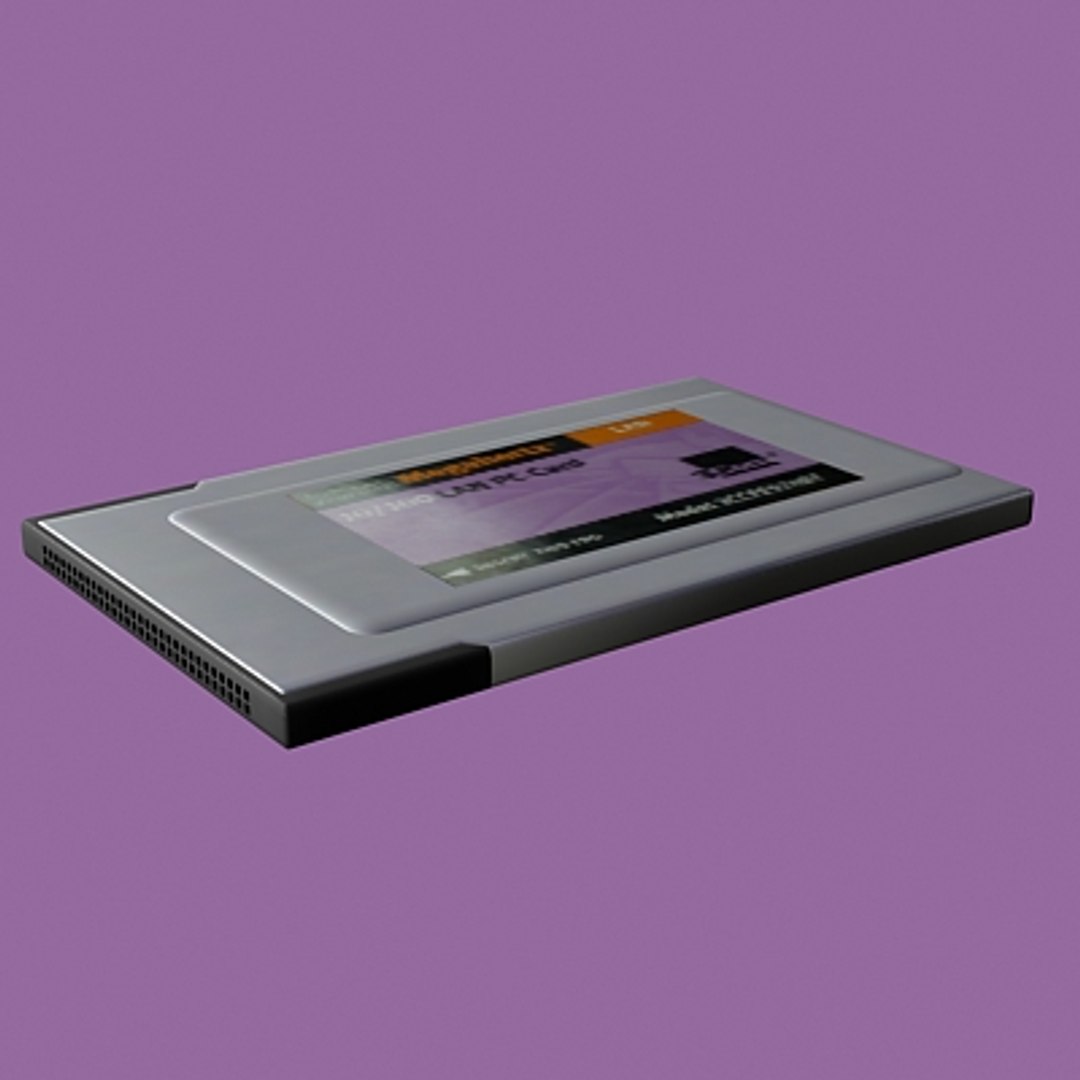 Card Laptop 3d Model