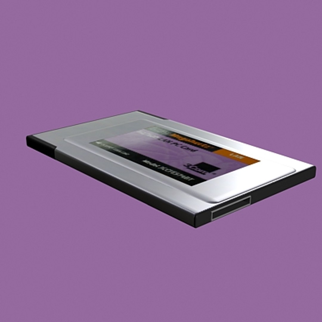 Card Laptop 3d Model