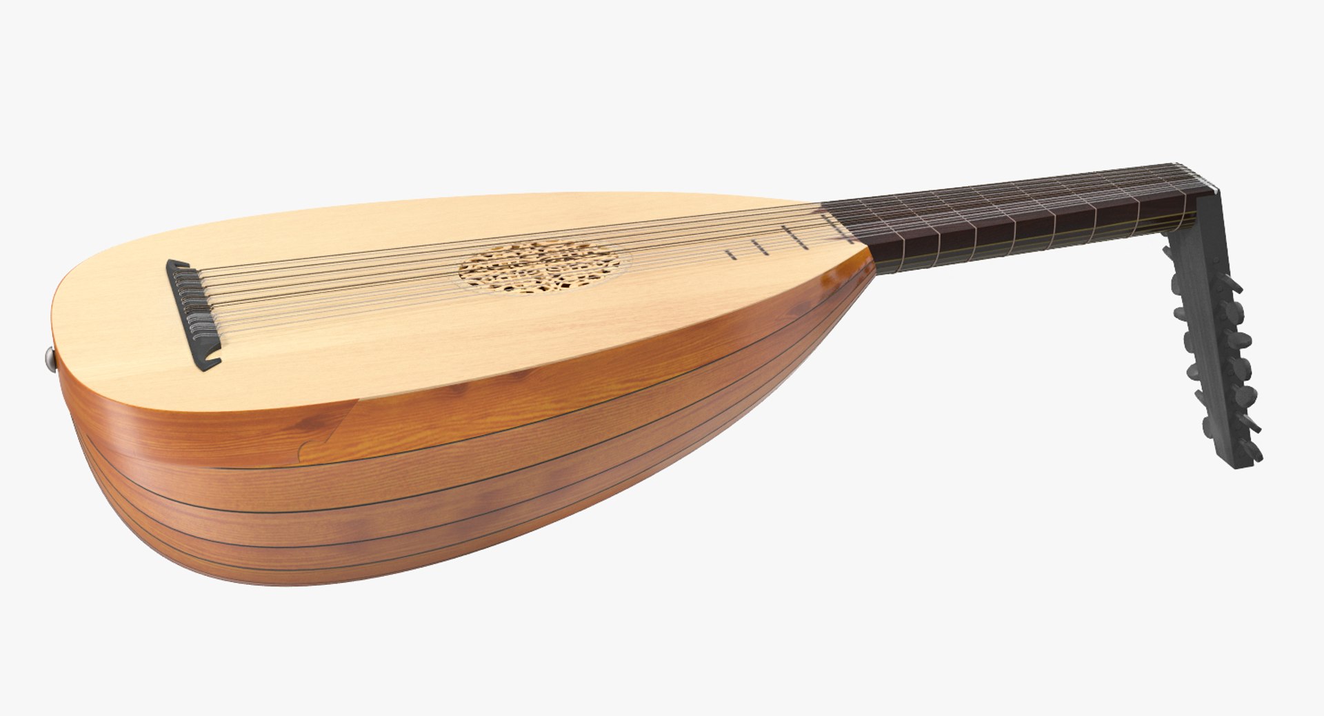 3D String Instrument Lute Model - TurboSquid 1276524