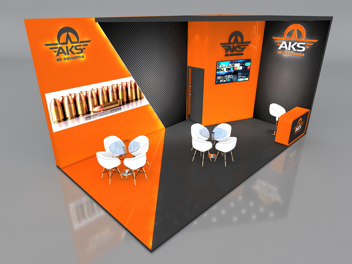 3D stall height 365 cm model - TurboSquid 1588263