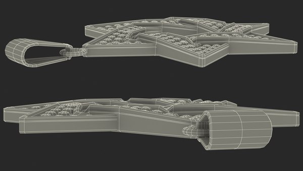 3D star david diamonds gold model - TurboSquid 1681966