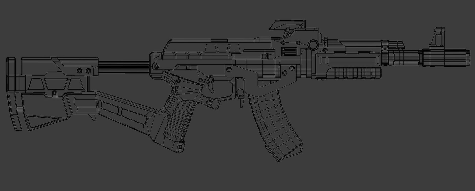 3D Tacticool Ak Gun - TurboSquid 1625958