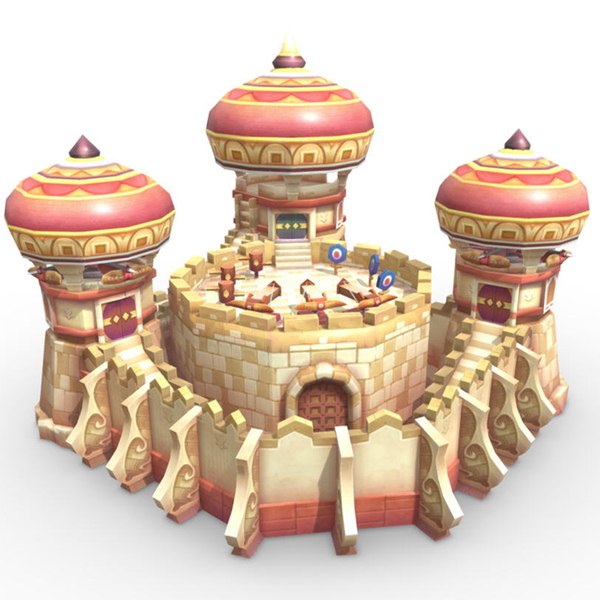 modelo 3d Castle Cartoon Game - TurboSquid 2087695