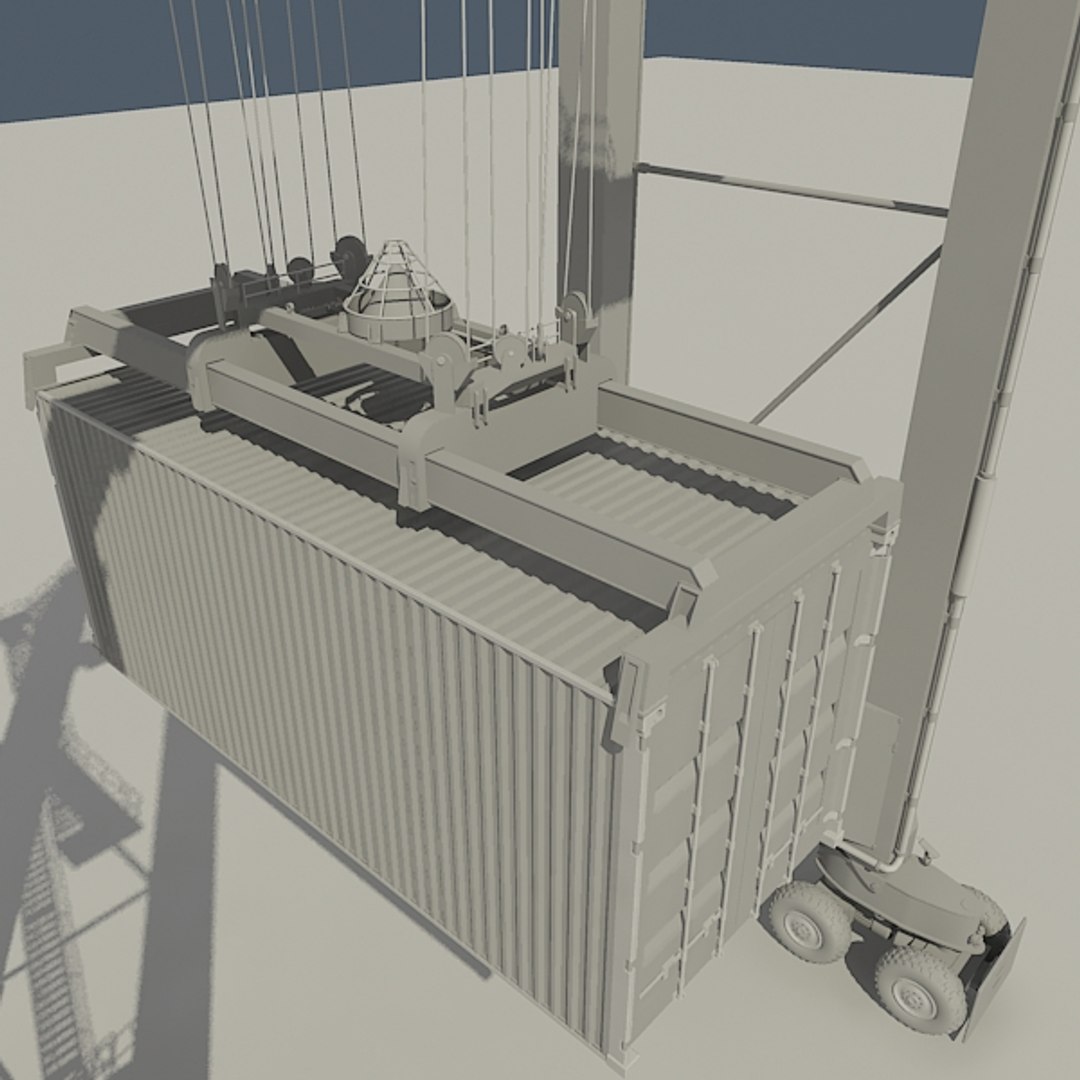 Rtg Crane 3d Model
