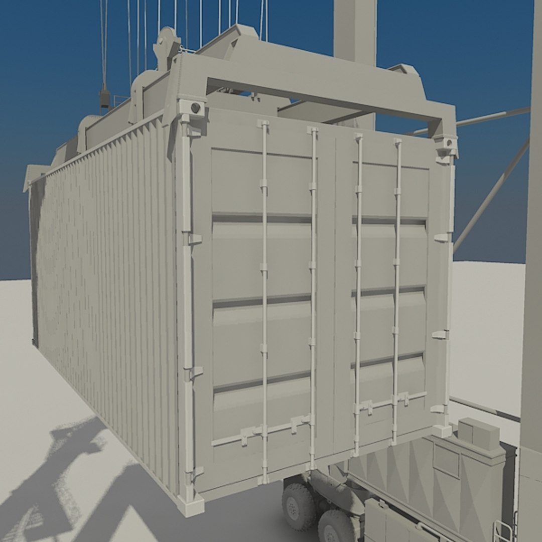 Rtg Crane 3d Model