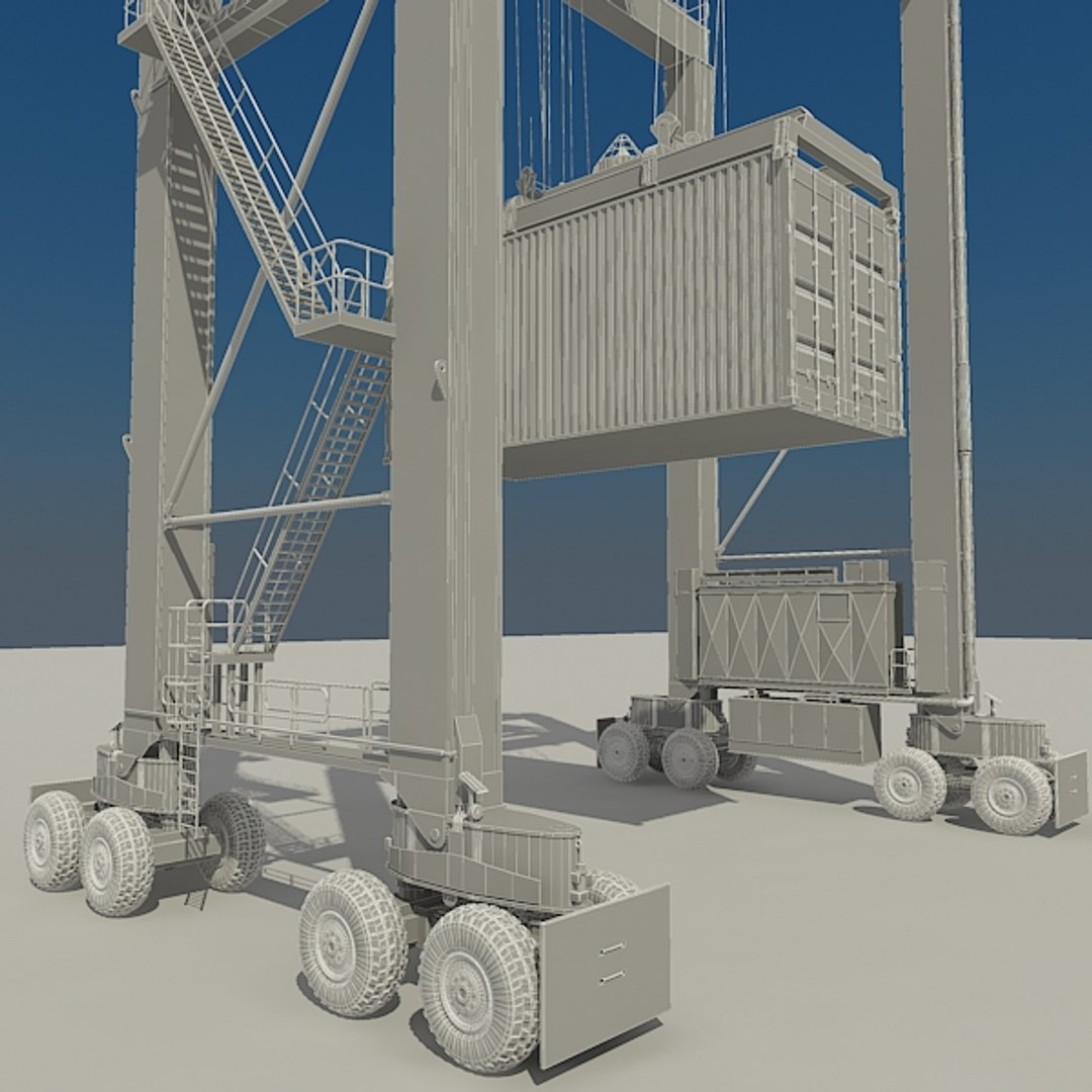 Rtg Crane 3d Model