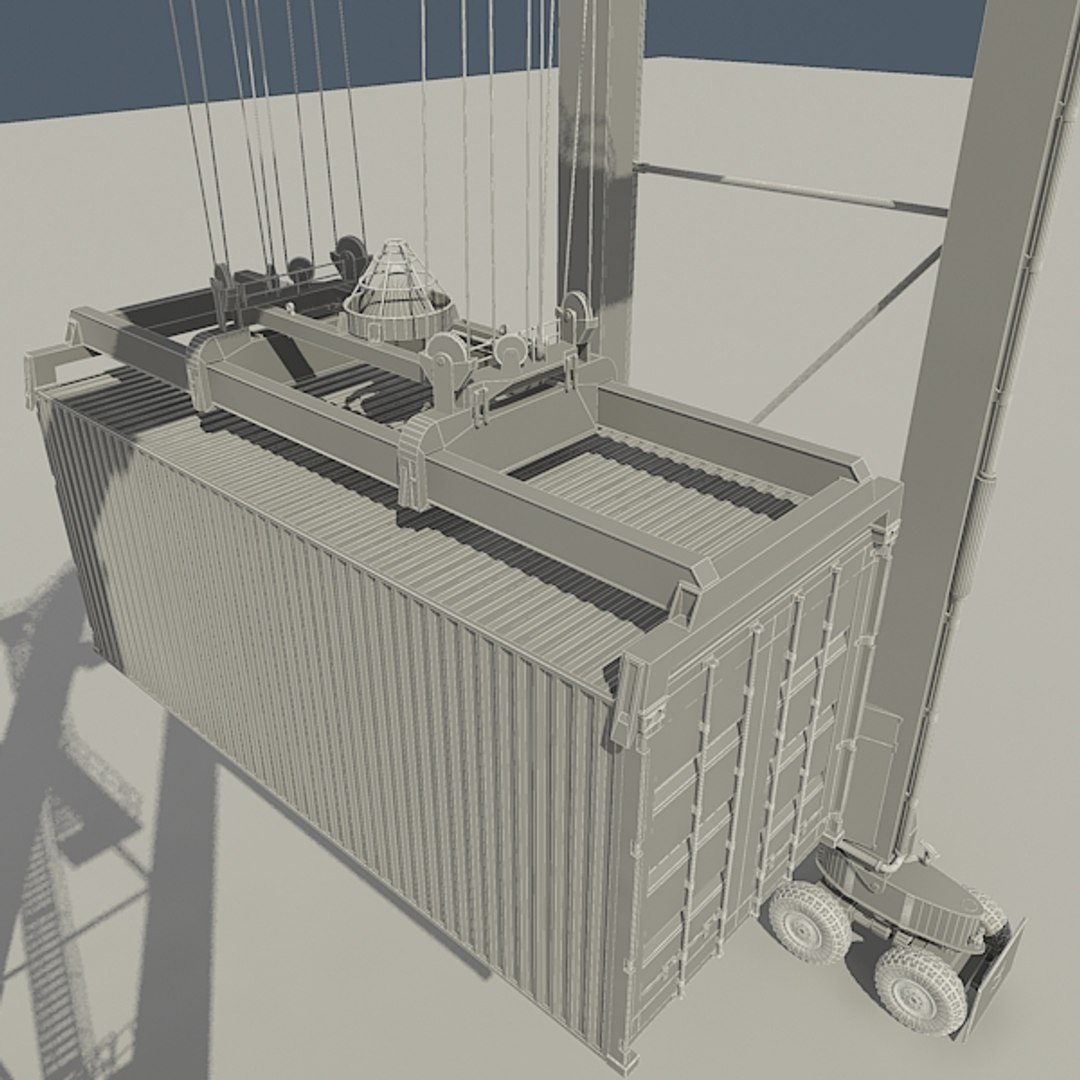 Rtg Crane 3d Model