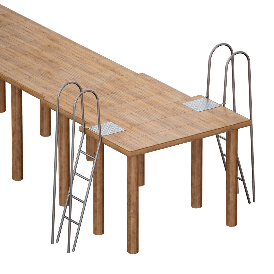 Coastal Wooden Jetty 3D Model - TurboSquid 1972573