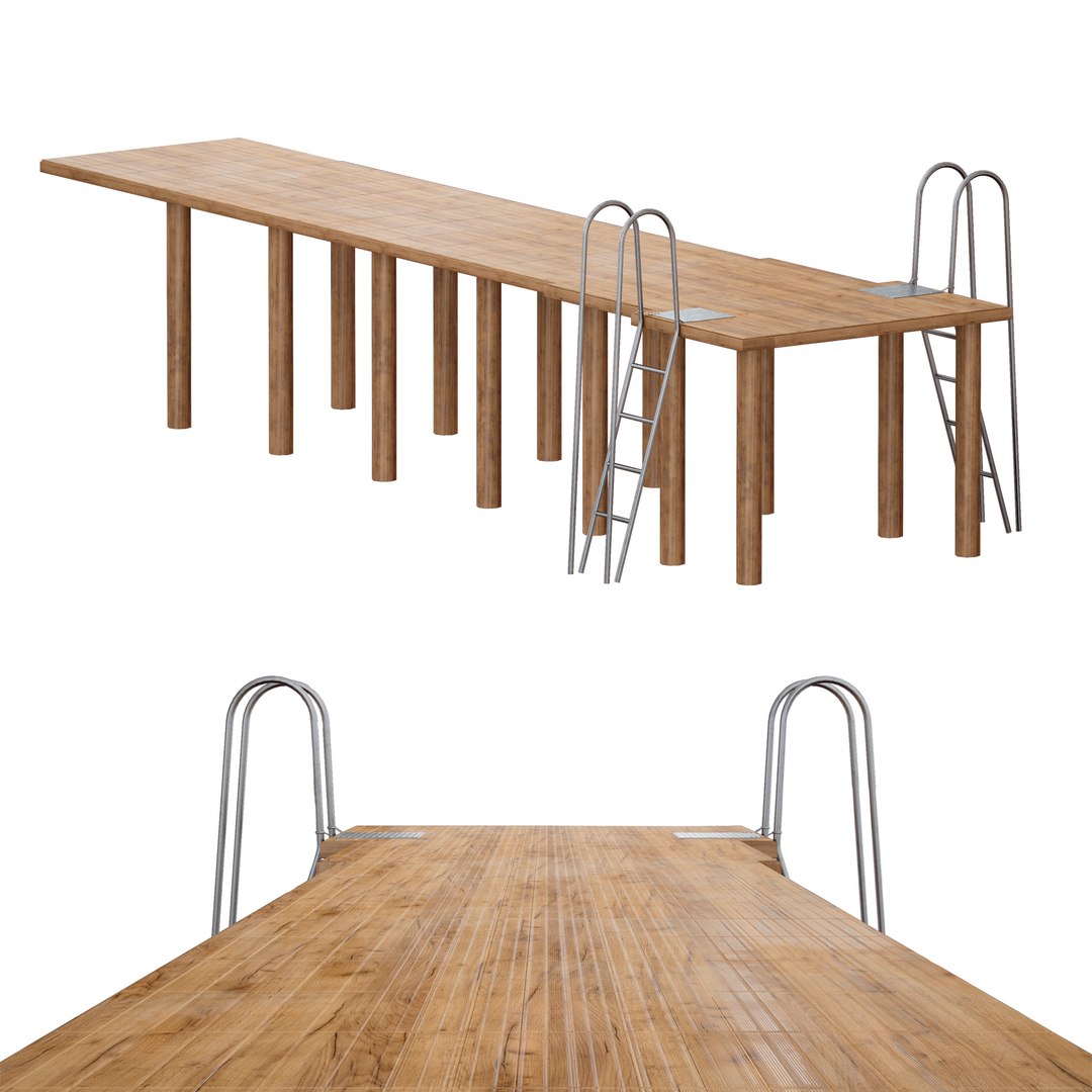 Coastal Wooden Jetty 3D Model - TurboSquid 1972573