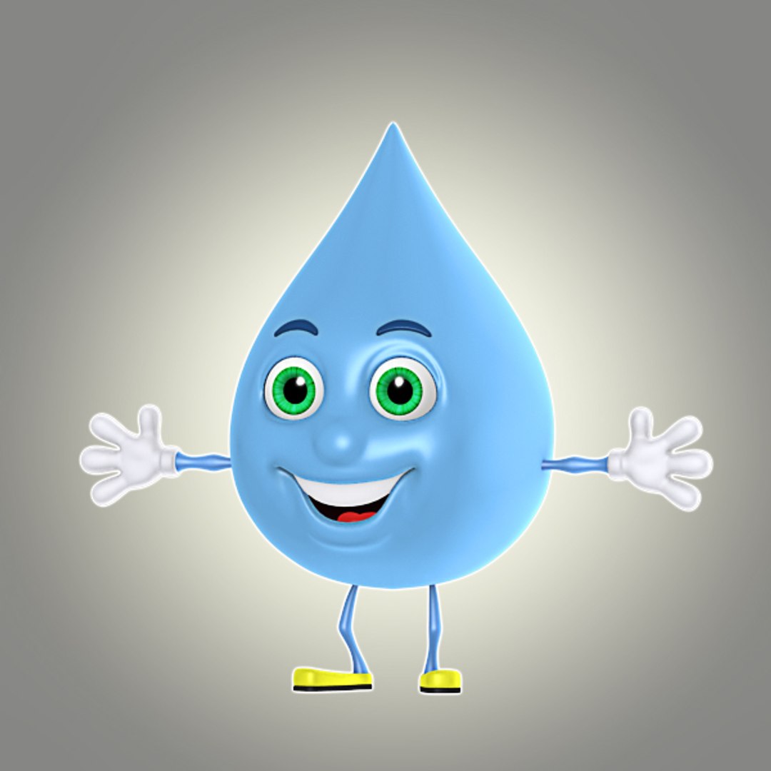 3d Cartoon Liquid Drop