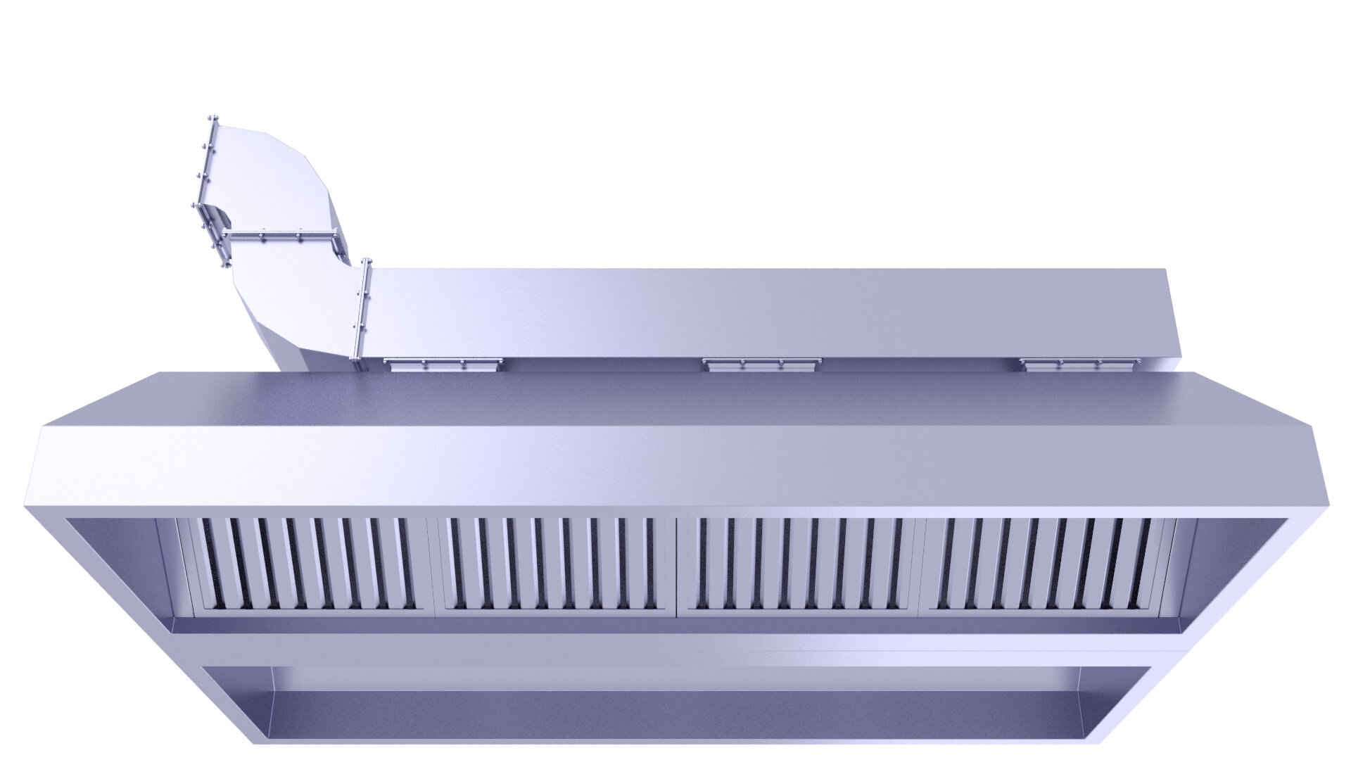 Island Commercial Kitchen Chimney 3D Model 17 3D model - TurboSquid 1779386