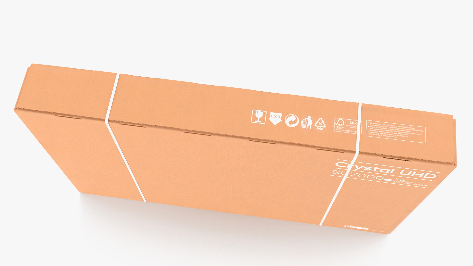 Cardboard Packaging Box 55 Inch TV 3D model - TurboSquid 2123533