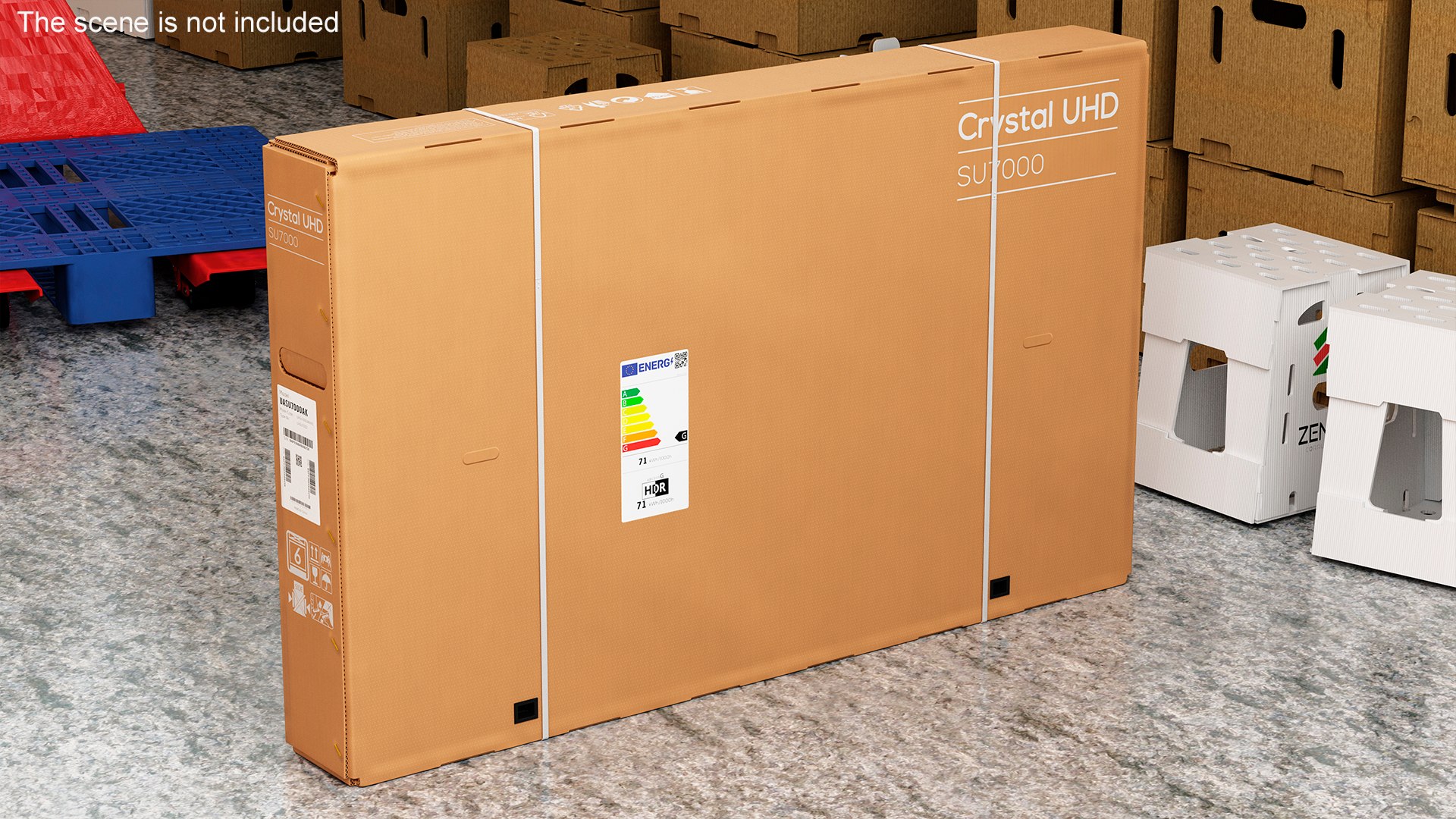 Cardboard Packaging Box 55 Inch TV 3D Model - TurboSquid 2123533