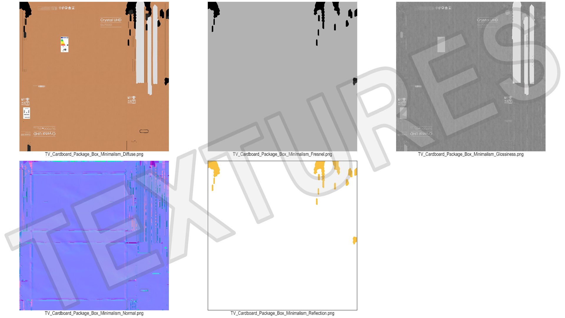 Cardboard Packaging Box 55 Inch TV 3D model - TurboSquid 2123533