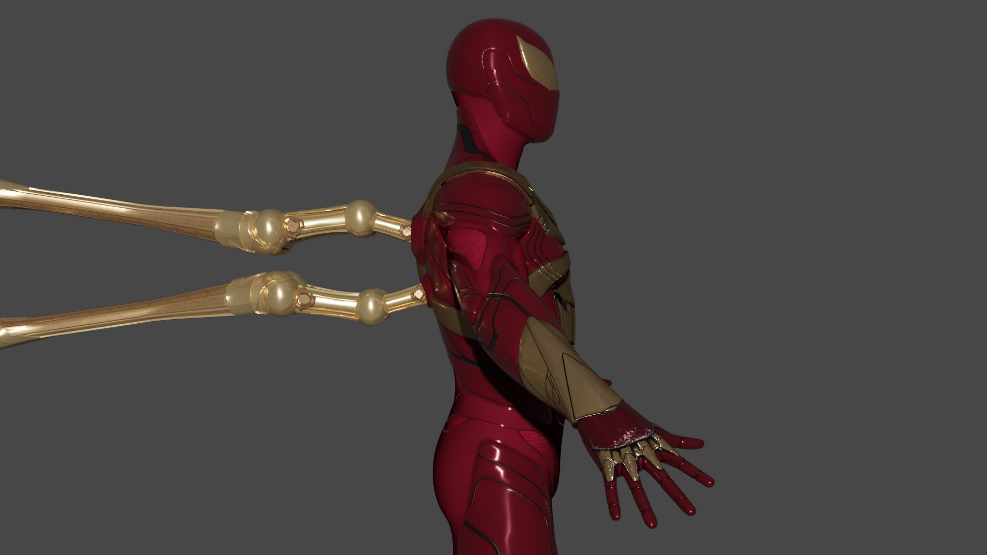 3D Iron Spider - TurboSquid 2187416