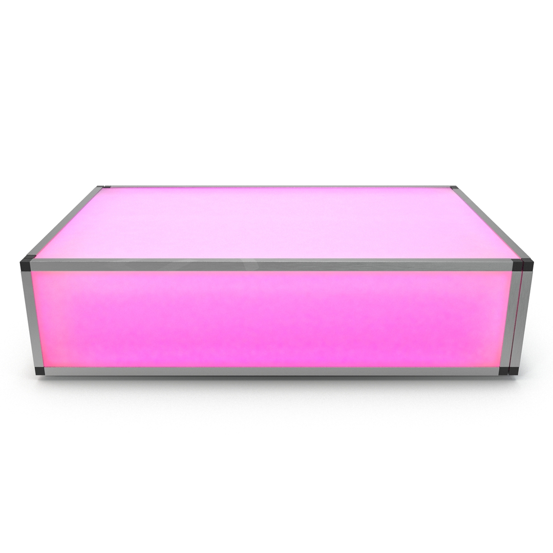 Led Illuminated Coffee Table 3d 3ds