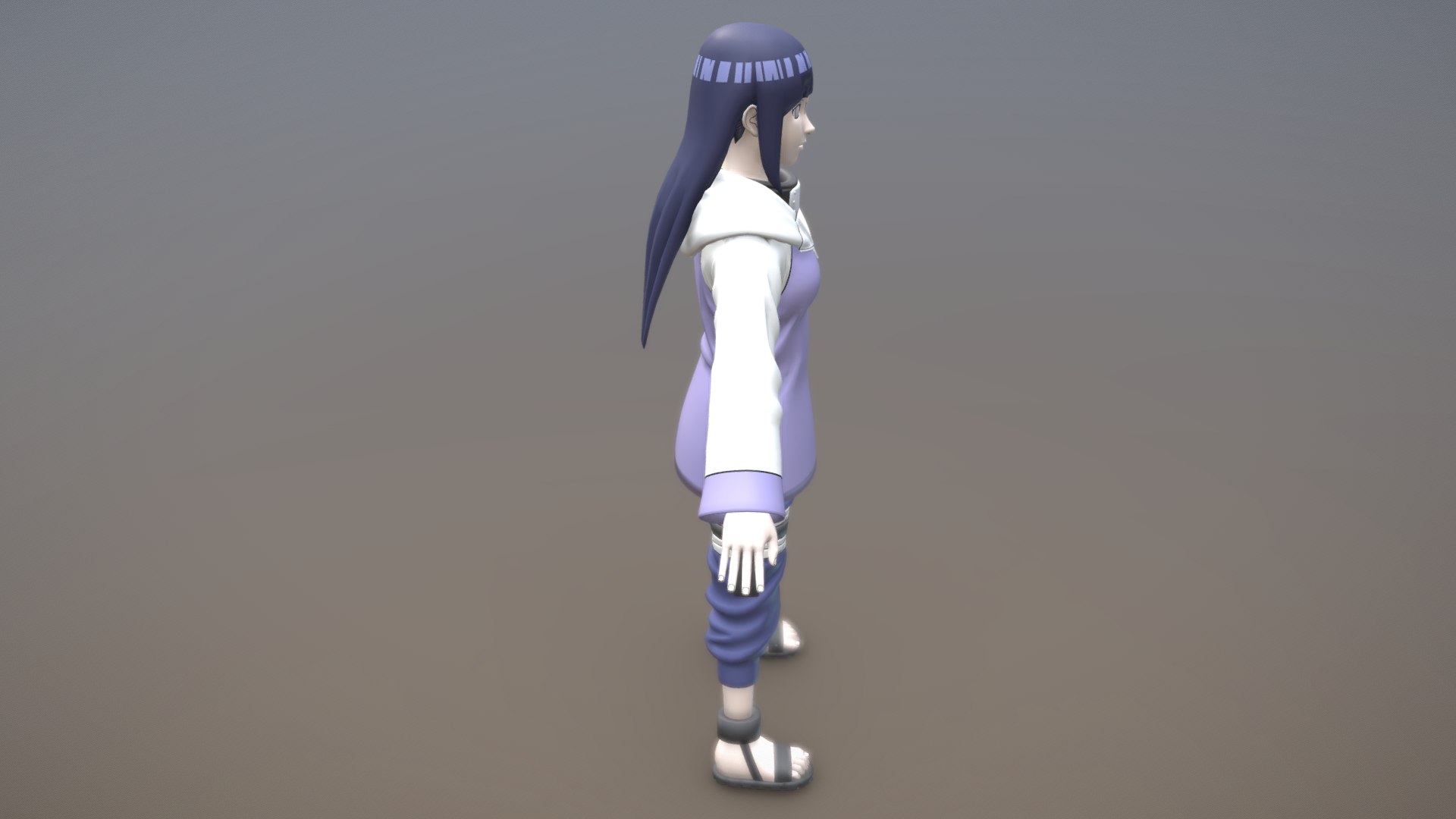 Hinata Hyuga - Naruto Character Model - TurboSquid 2246559