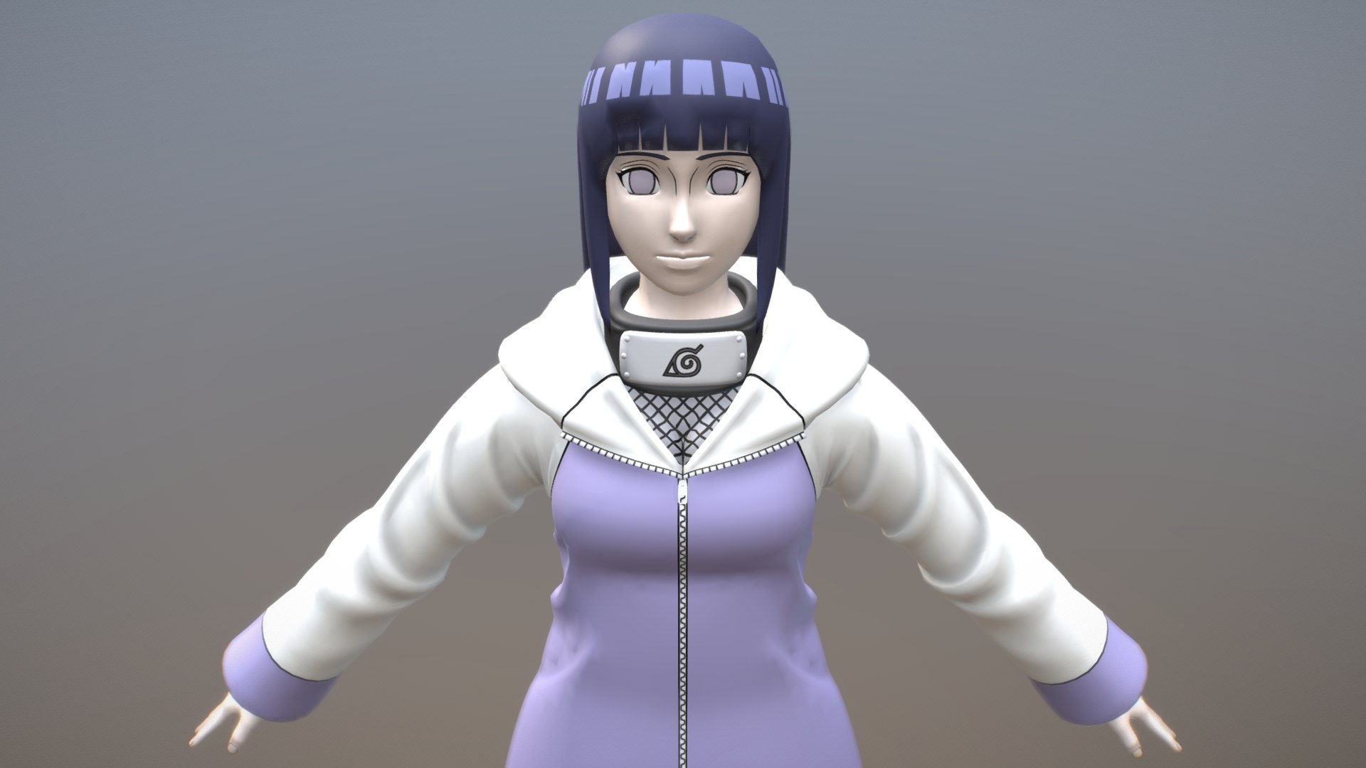 Hinata Hyuga - Naruto Character Model - TurboSquid 2246559