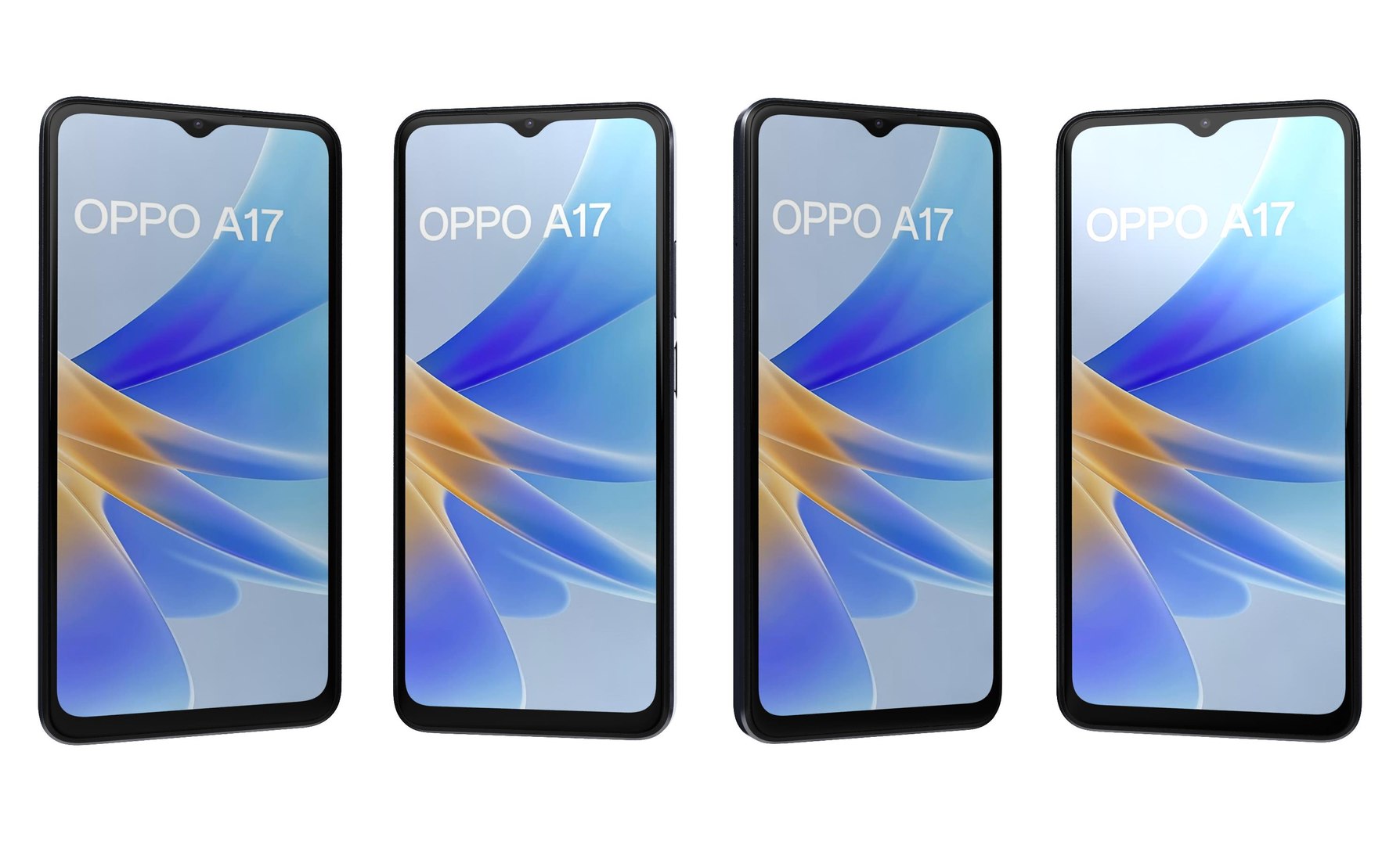 3D Model Oppo A17 Navy Blue - TurboSquid 1988696