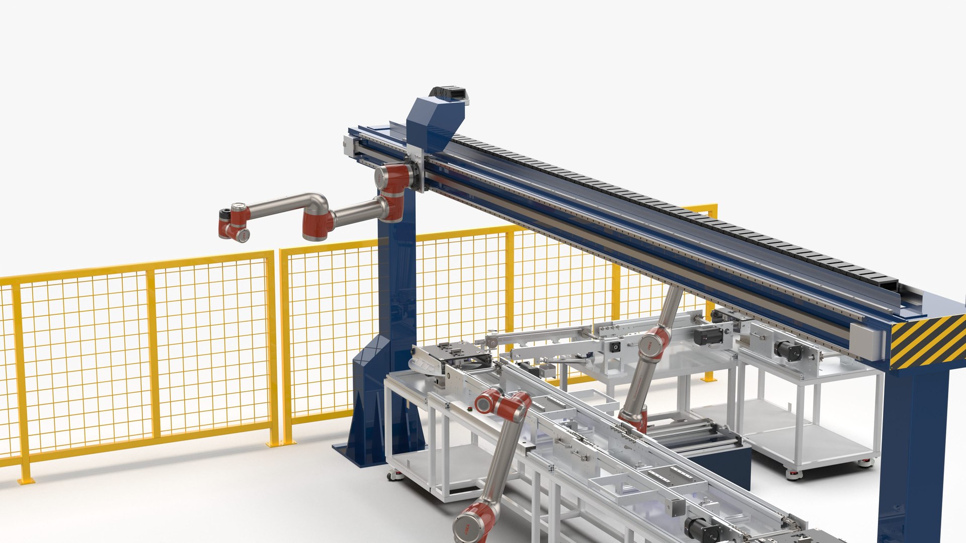 3D Automatic Conveyor Assembly Line Model - TurboSquid 2066001