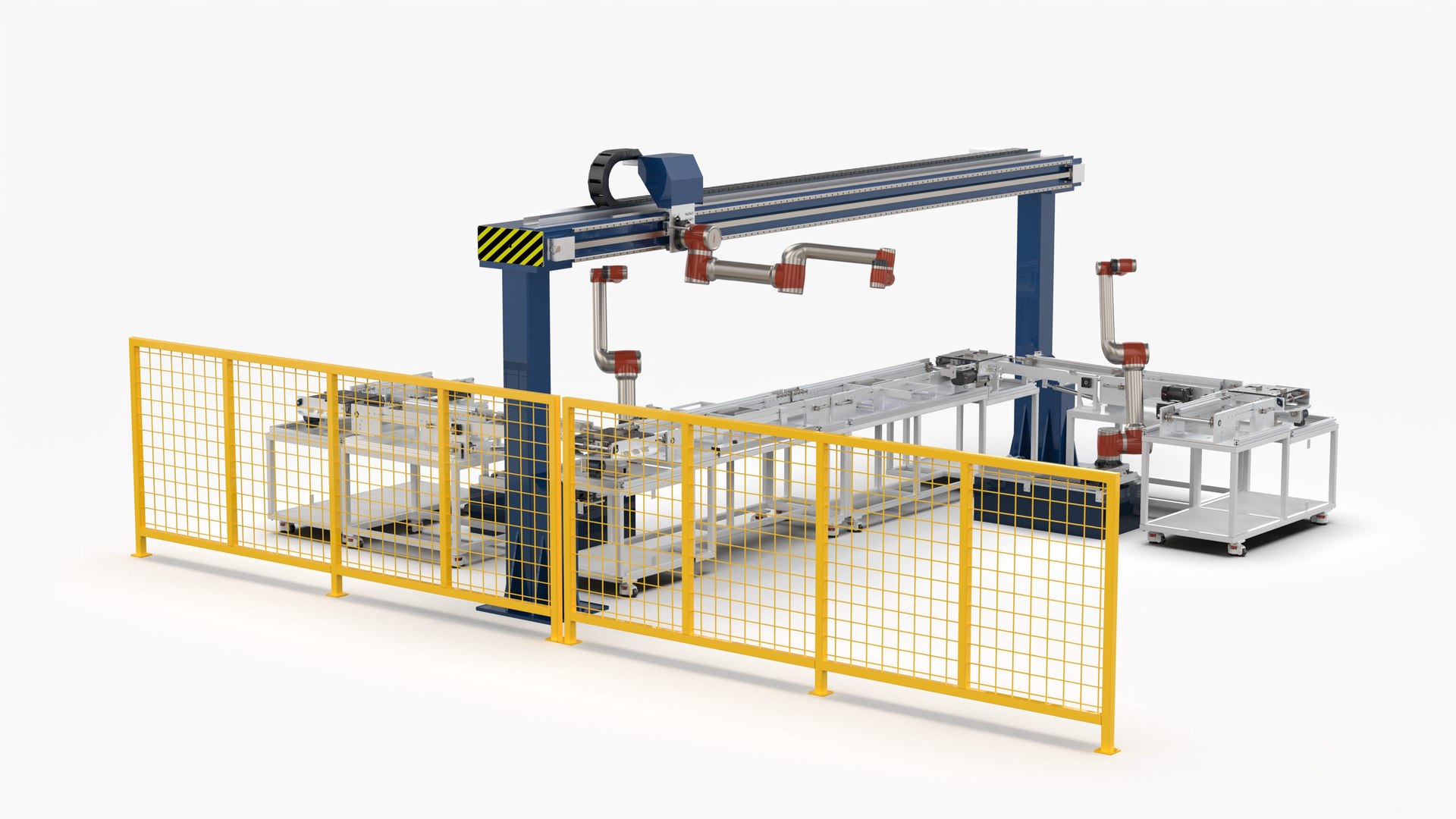 3D Automatic Conveyor Assembly Line Model - TurboSquid 2066001