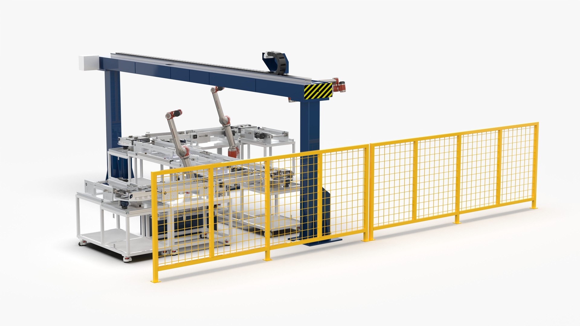 3D Automatic Conveyor Assembly Line Model - TurboSquid 2066001