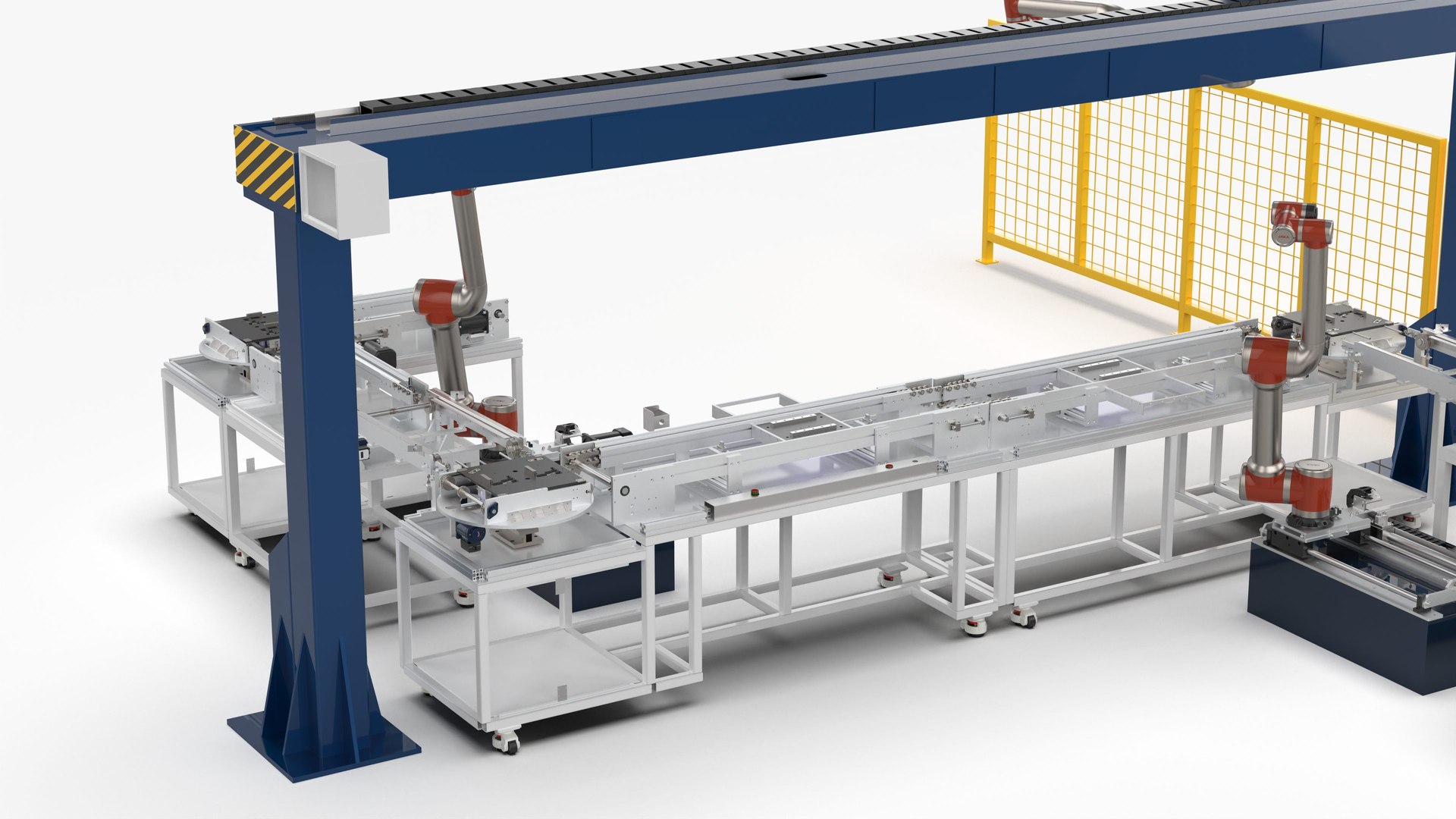 3D Automatic Conveyor Assembly Line Model - TurboSquid 2066001