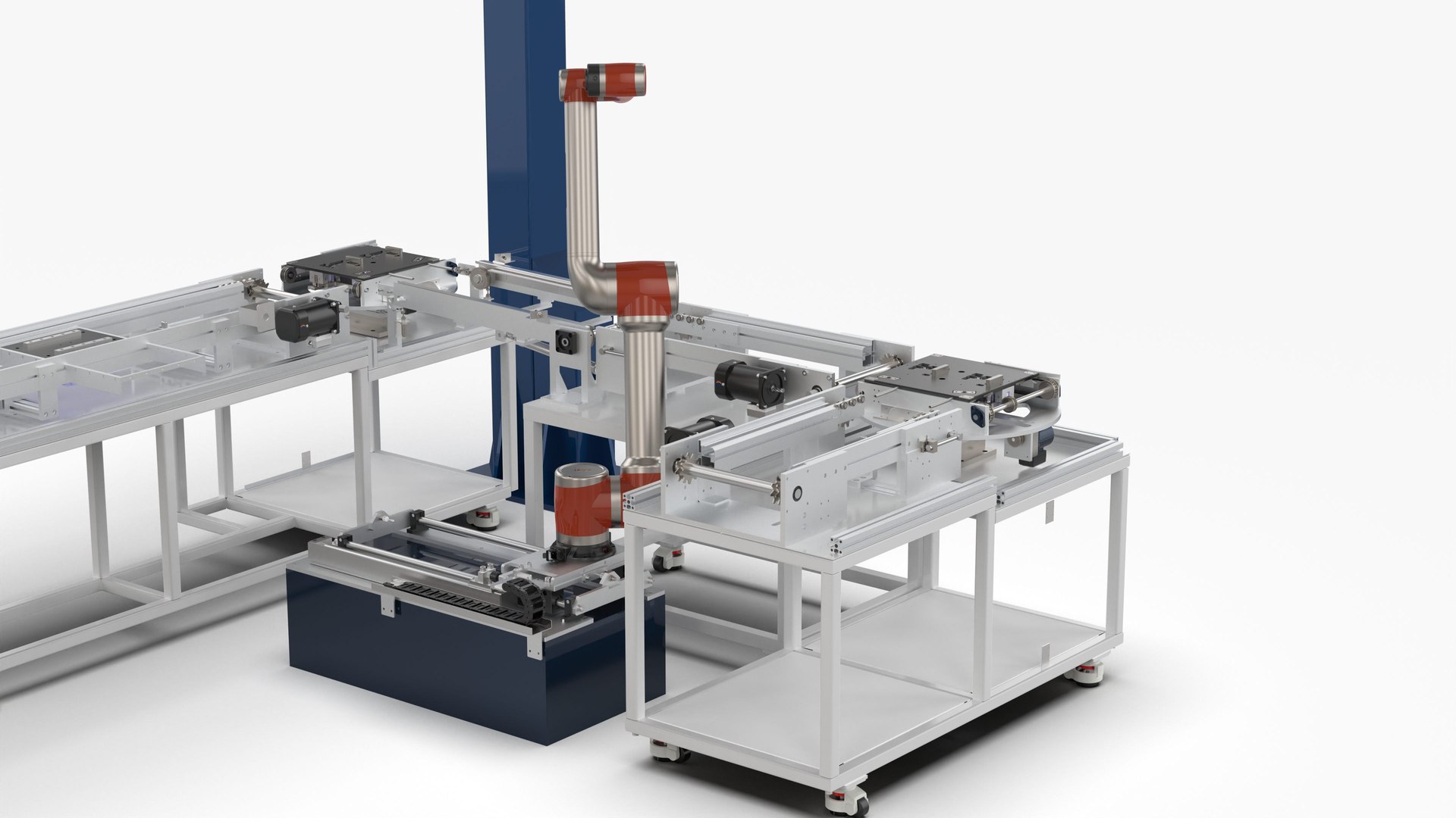 3D Automatic Conveyor Assembly Line Model - TurboSquid 2066001
