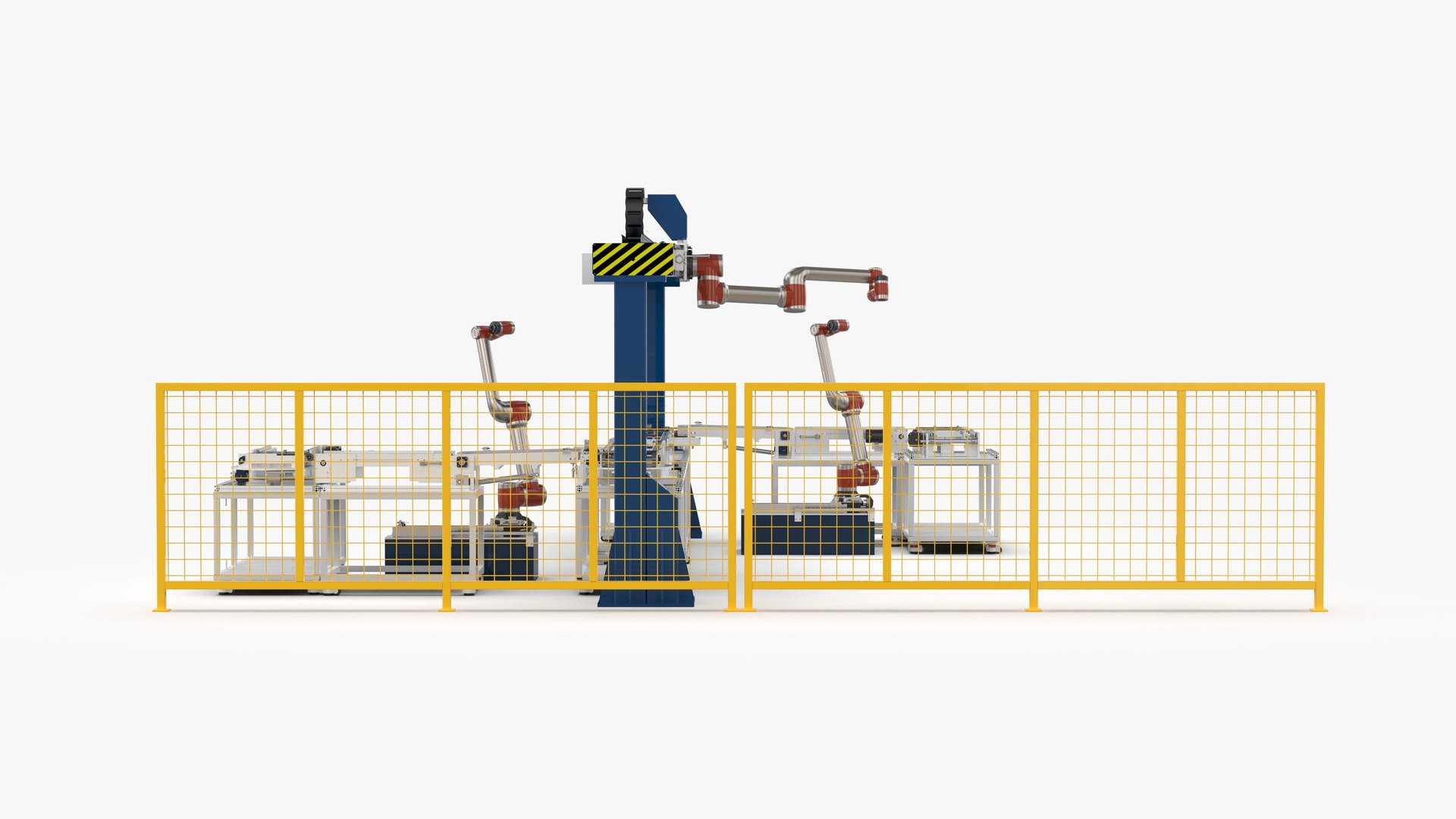 3D Automatic Conveyor Assembly Line Model - TurboSquid 2066001