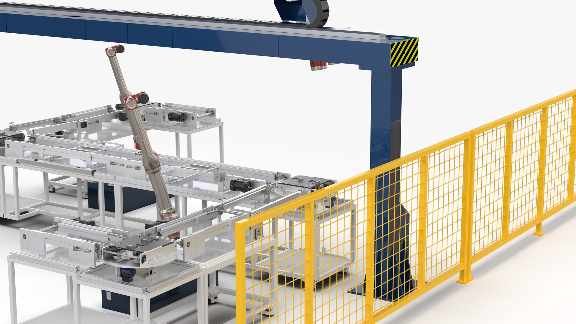 3D Automatic Conveyor Assembly Line Model - TurboSquid 2066001
