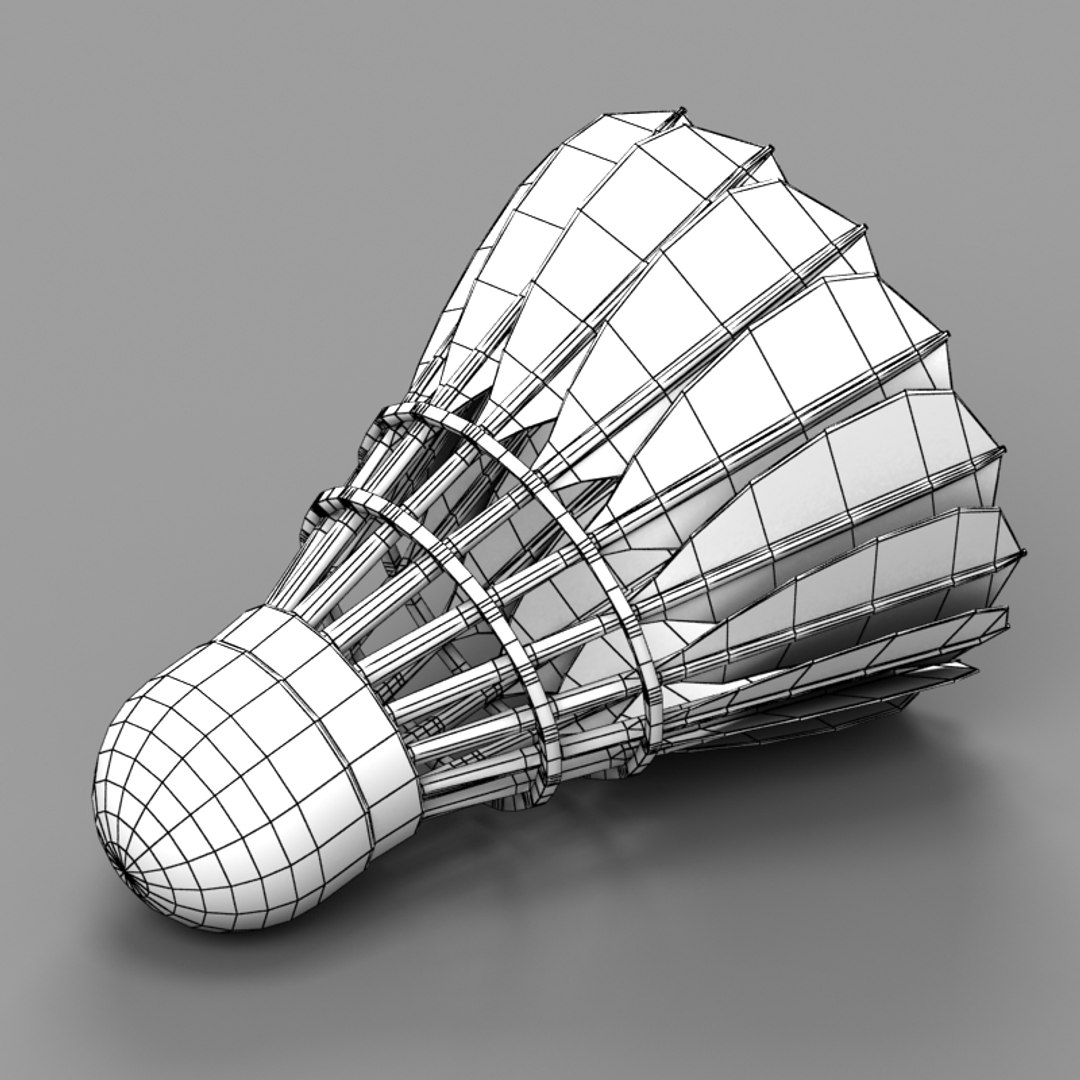 3d Feather Shuttlecock