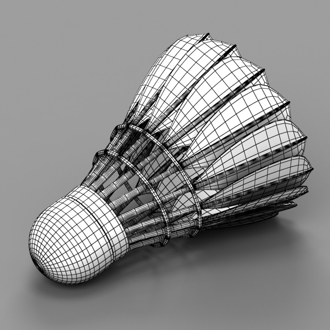 3d Feather Shuttlecock