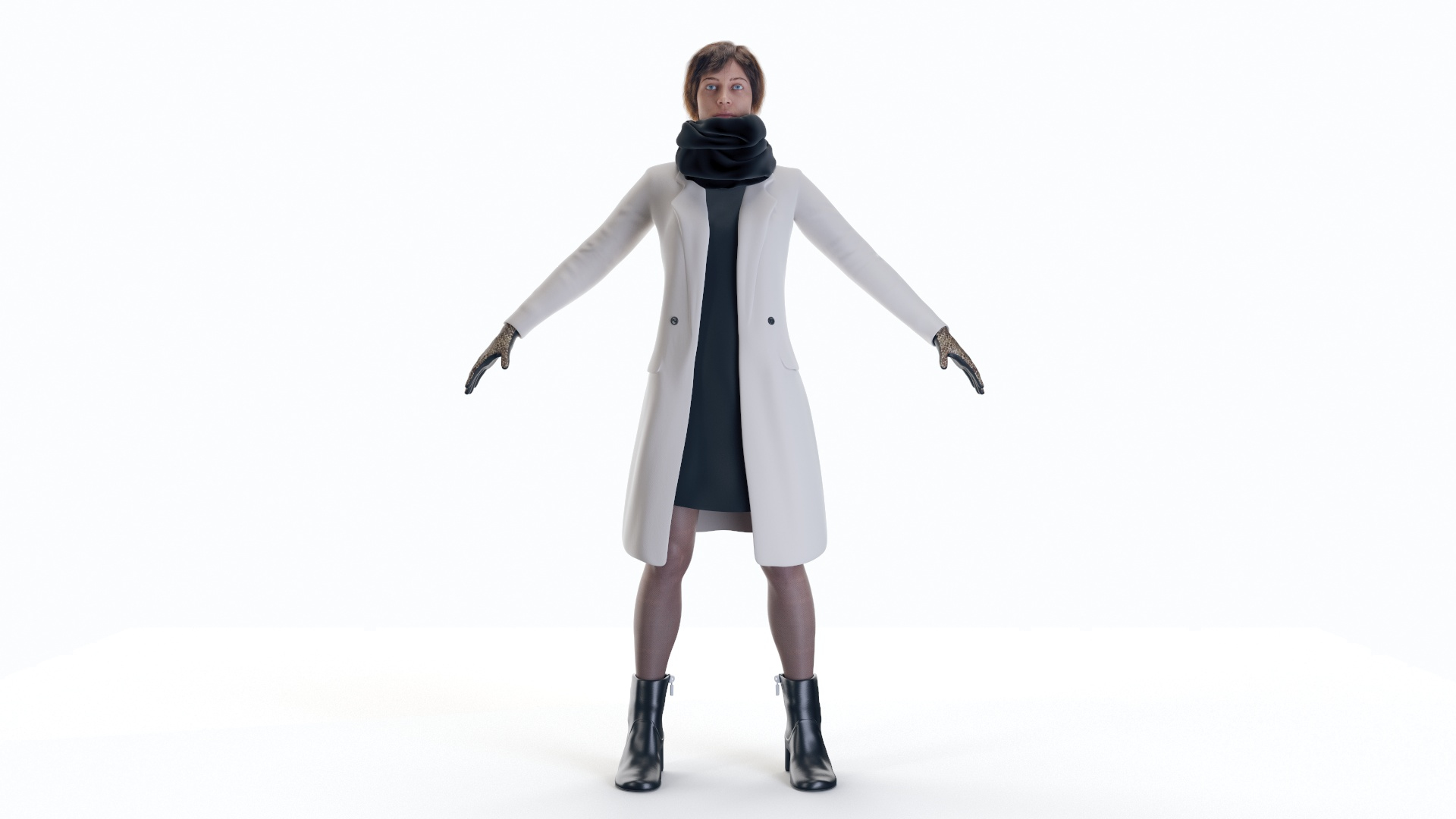 Female Winter Clothing 3D Model - TurboSquid 2166996