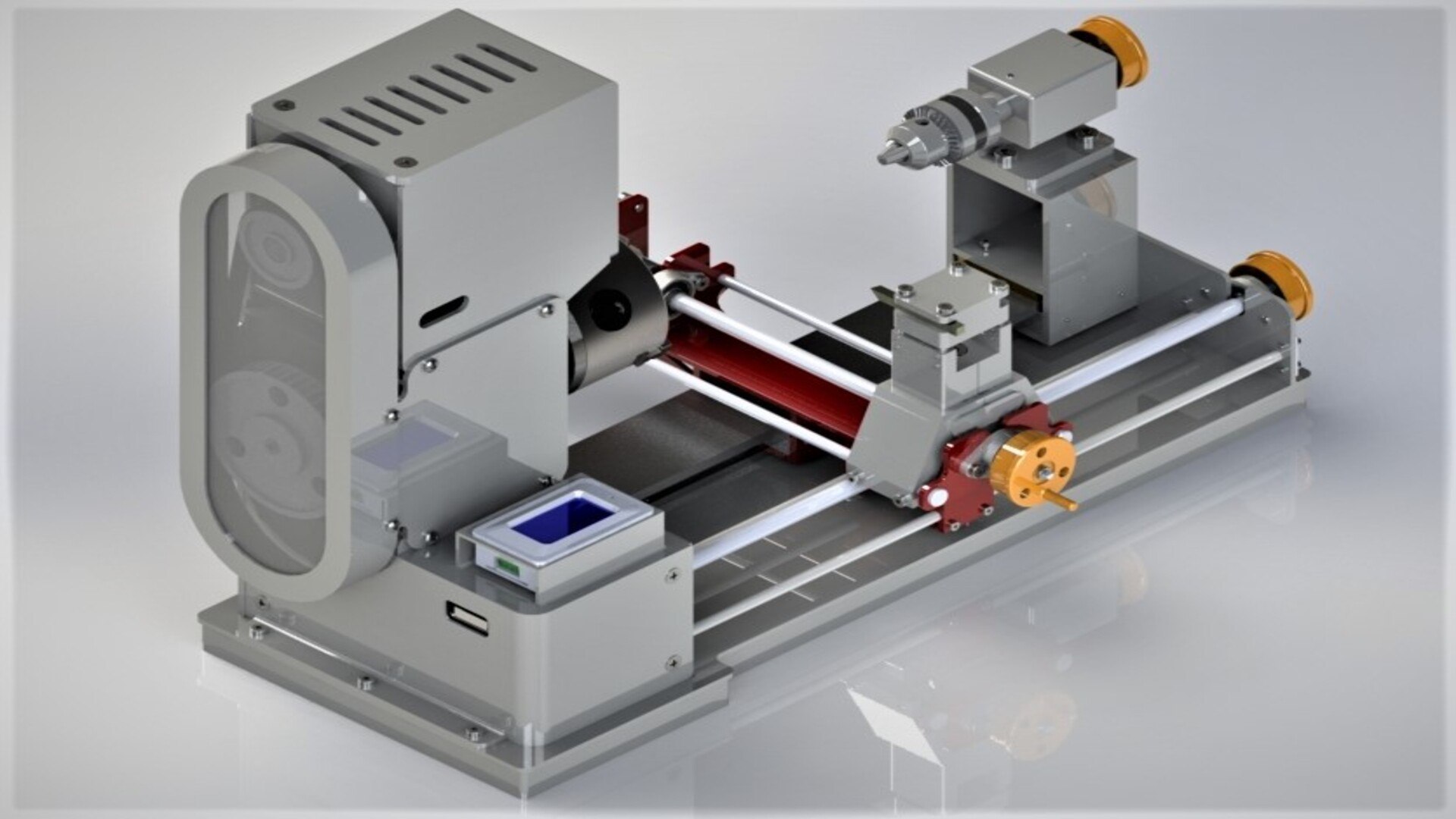 Mini Lathe Machine 3D Model - TurboSquid 1862828