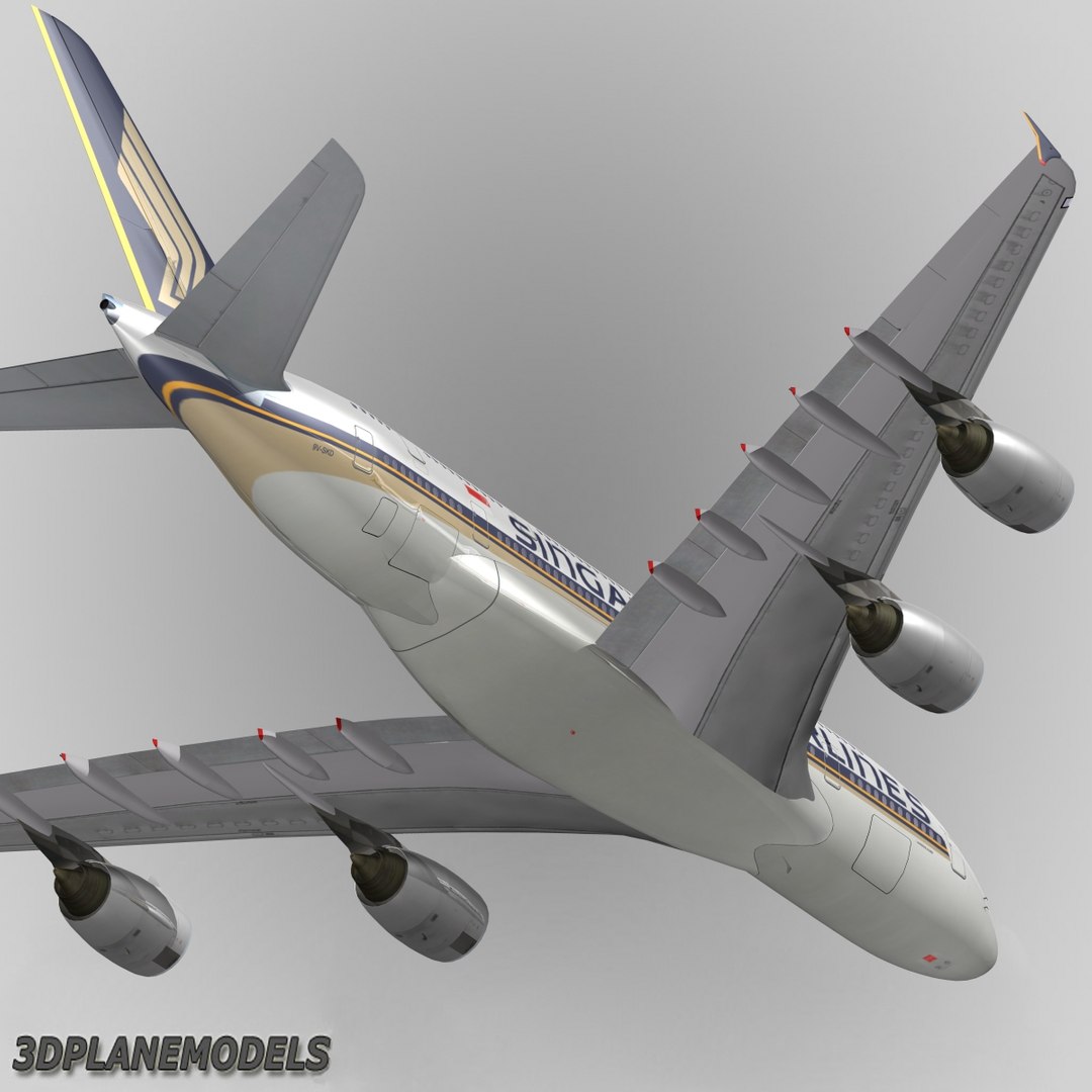 Airbus A380-800 3d Model