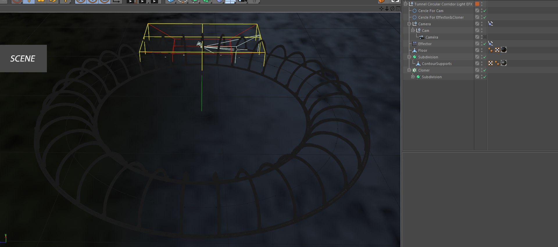 3D Tunnel Circular Corridor Light EFX Model - TurboSquid 2105915