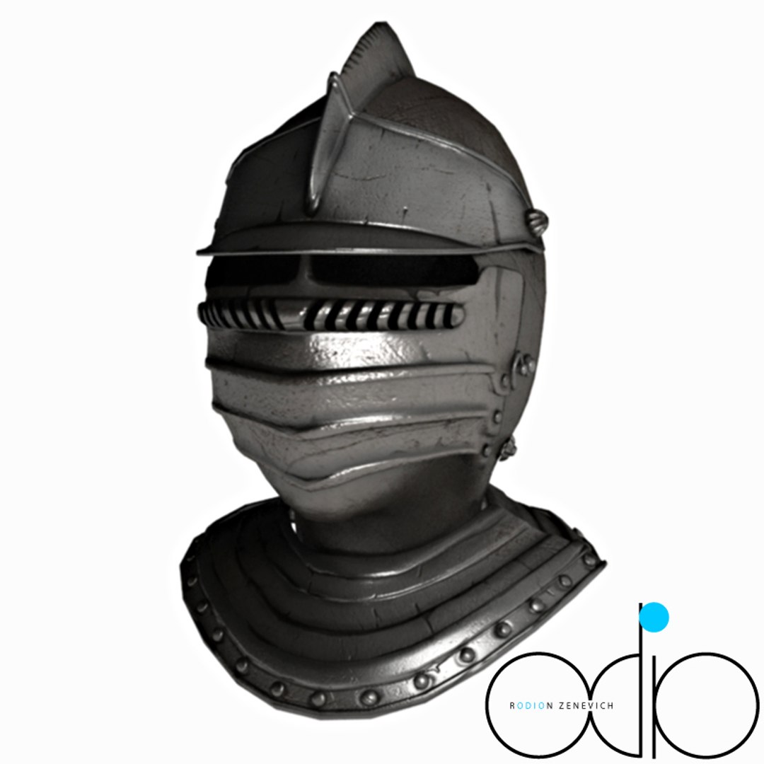 3d model helmet knight helm