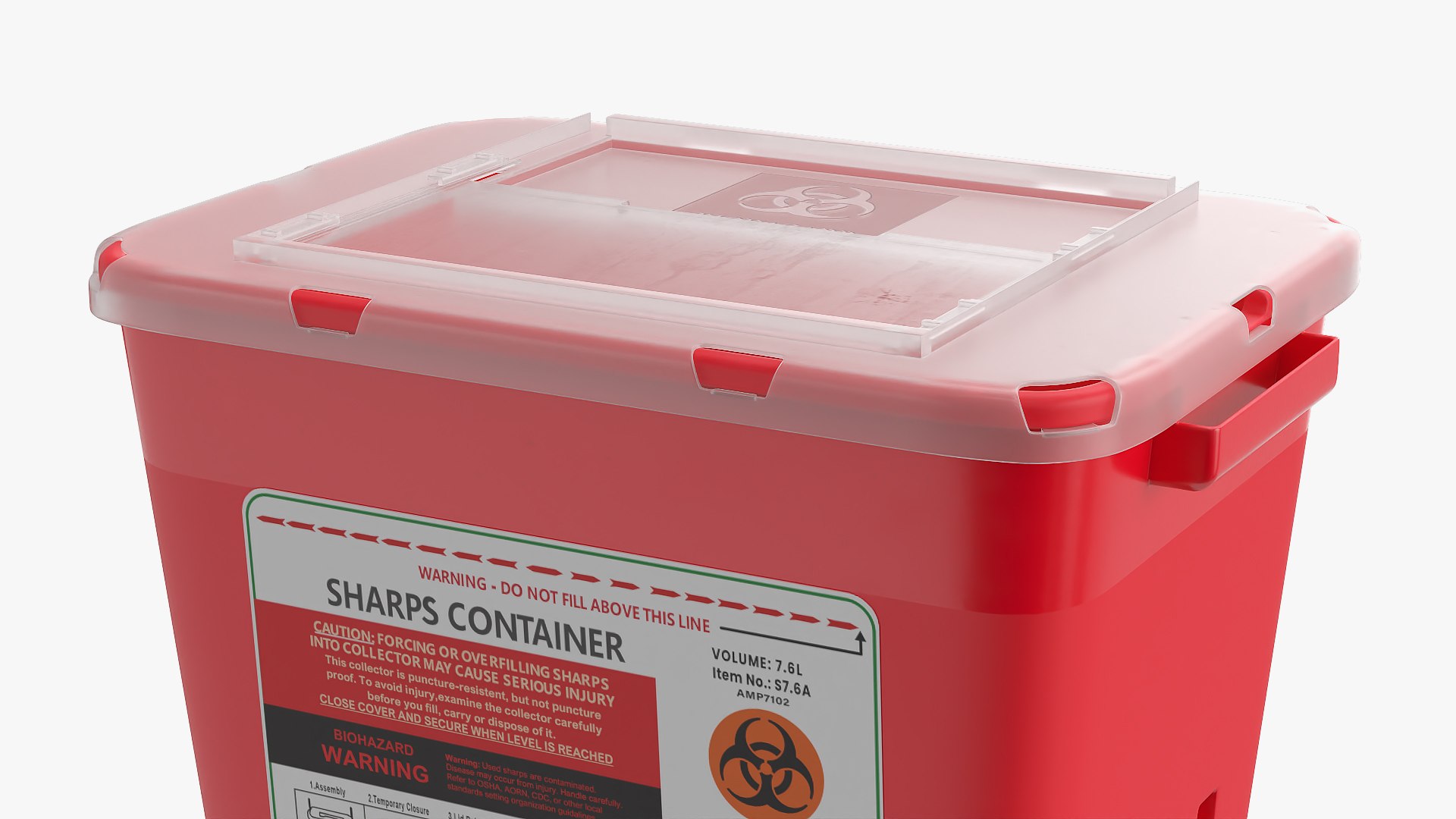 Medical Waste Disposal Container 3D - TurboSquid 2320899