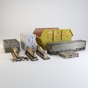3d airfield maintenance building model