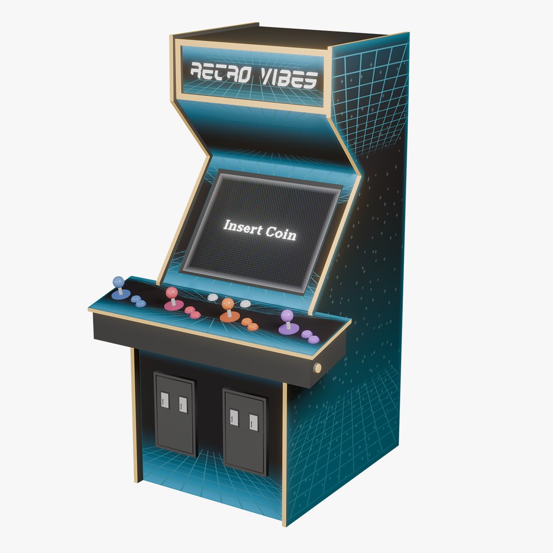 3D Arcade Machine For Four Players - TurboSquid 2369255