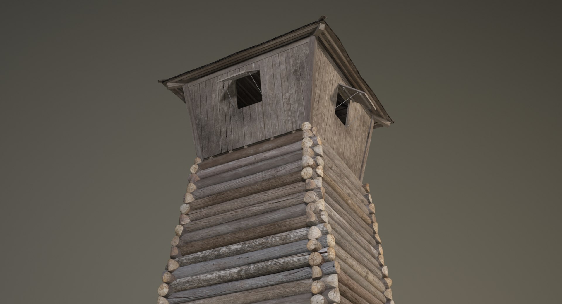 3d Wooden Guard Tower Medieval Model