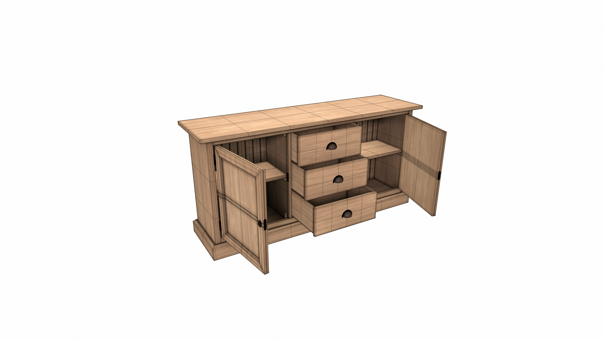 3D Slideboard 1 Model - TurboSquid 2079290