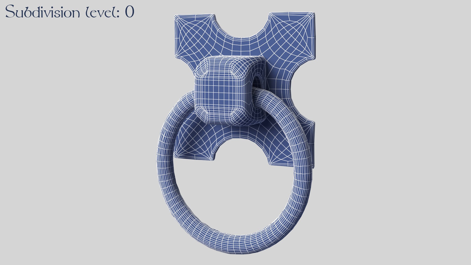 Steel Ring Handle 3D - TurboSquid 1847942