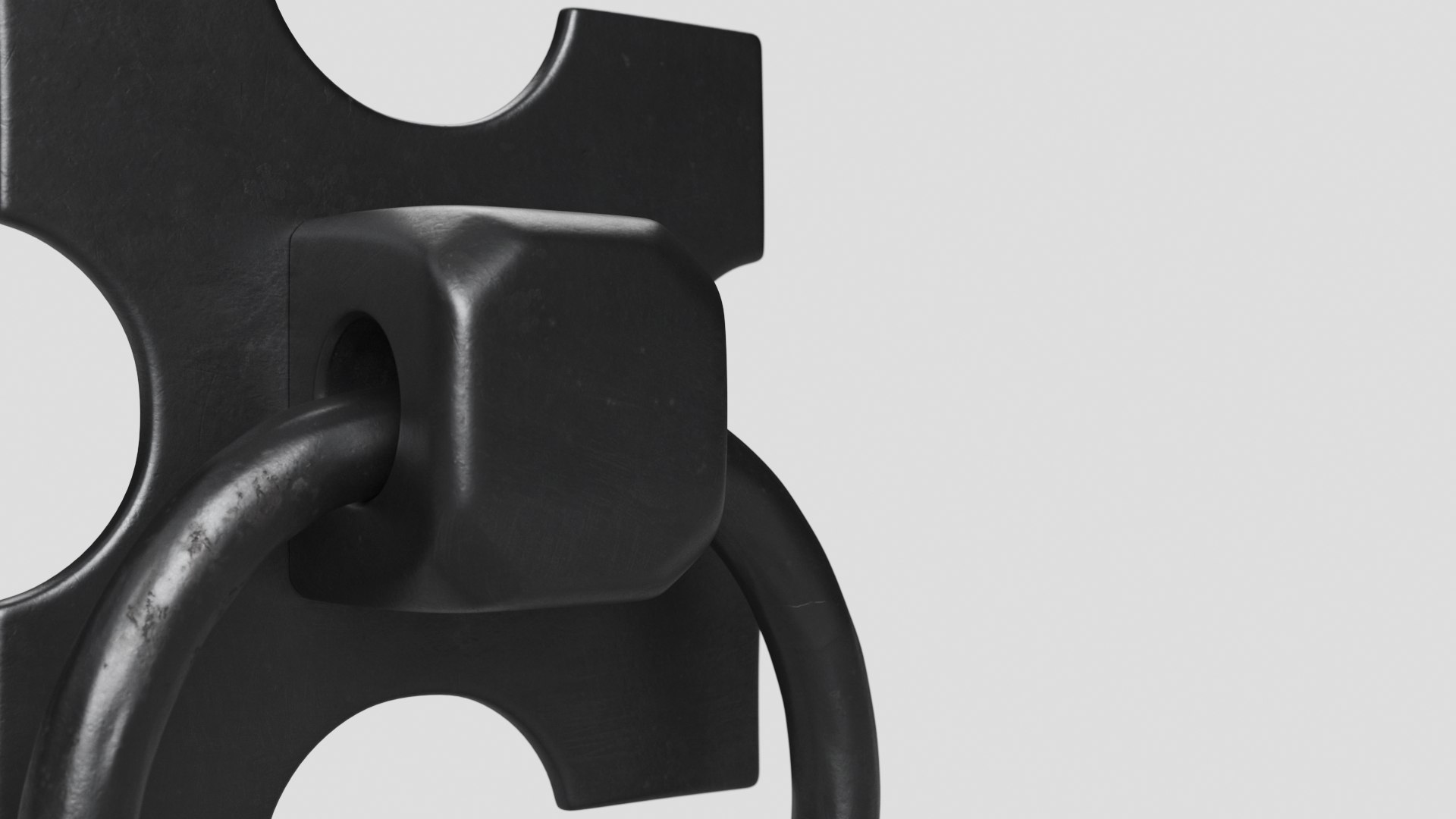 Steel Ring Handle 3D - TurboSquid 1847942