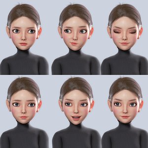 Low Poly 3D Exy Hot Female Girl Woman Leg Character Toon Comic Wing ...